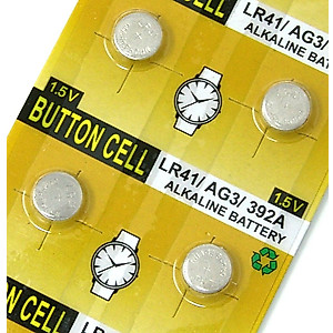 Rayverstar LR41 AG3 1.5 Volt Alkaline (20-Batteries) Fits: 392, 192, SR41, 384, 736, L736F (Full List Below)