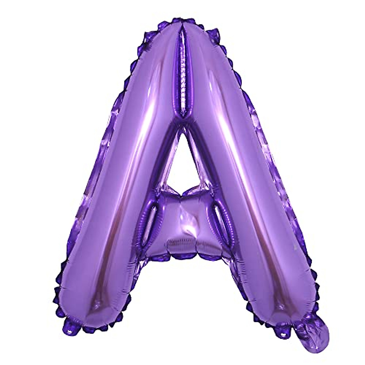 16 inch Purple Alphabet Letter and Number Balloons Set Package, Aluminum Hanging Foil Film Banner Mylar Balloon for Birthday Party Decoration Custom Word (A-Z, 0-9) (16 Inch Purple A)