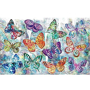 Tervis Butterfly Glow Triple Walled Insulated Tumbler Travel Cup Keeps Drinks Cold & Hot, 20oz Legacy, Stainless Steel