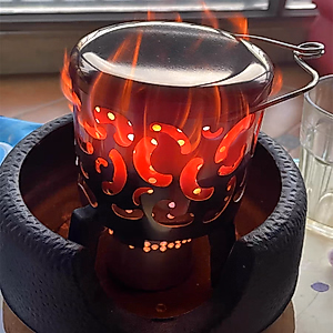 Camping heater Butane heater Candle heater Tent heater Small propane heater Emergency heater Portable stainless steel camping heater (silver)