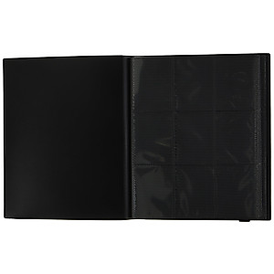 BCW Pro-Folio 9-Pocket Card Album - Black | Archival Safe, Side-Loading Trading Card Binder | Premium Collectible Storage Solution for Trading Cards, TCG, Sports Cards, and More - 360-Card Capacity