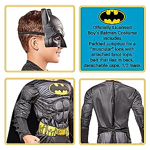 Rubies DC Comics Deluxe Boy's Batman Costume for Themed Parties and Halloween, X-Small