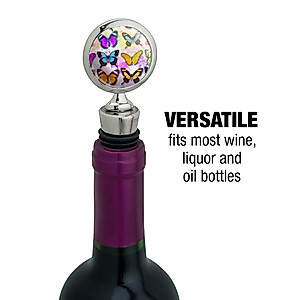 Colorful Butterflies Butterfly Design Wine Bottle Stopper