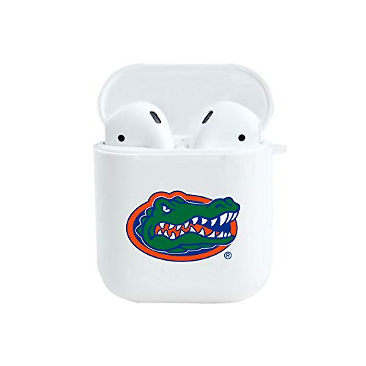 OTM Essentials Officially Licensed University of Florida Gators Earbuds Case - White - Compatible with AirPods