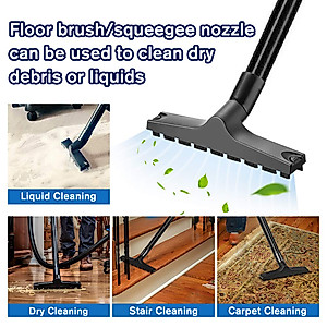 Vacmaster 3 Peak HP 5 Gallon Shop Vauum with Hepa Filter Powerful Suction Wet Dry Vacuum Cleaner with Blower Function 1-1/4 inch Hose 10ft Power Cord