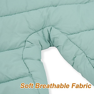 Happy Cherry Jumpsuit for Baby Boy Girls One Piece Snowsuit Hoodie Outerwear Jackets Coats Snow Suits Winter Soft Warm Bodysuit Infant Toddler Bunting Suits with Adjustable Shoes Green