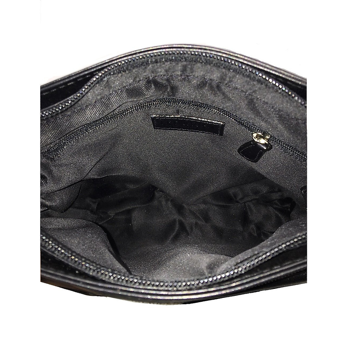 Biddy Murphy Irish Hand Bag Crossbody Black Leather Embossed Celtic Weave Made in Ireland