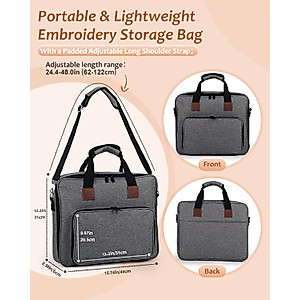 Coopay Hand-held Protective Bag Box for A4 5D DIY Diamond Painting Light Pad, Lots of Pockets & Slots, Waterproof Craft Totes Organizer for Diamond Painting Kit - Ideal Gift for Artists & Beginner