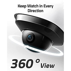 eufy security S330 Floodlight Cam 2 Pro, 360-Degree Pan & Tilt Coverage, 2K Full HD, 3,000 Lumens, Smart Lighting, Weatherproof, On-Device AI Subject Lock and Tracking, No Monthly Fee, Hardwired