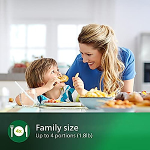 Philips Kitchen Appliances Premium Digital Airfryer with Fat Removal Technology + Recipe Cookbook, 3 qt, Black, HD9741/99, X-Large