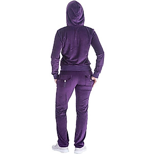 Yasumond Velour Tracksuit Womens 2 Pieces Joggers Outfits Jogging Sweatsuits Set Soft Sports Sweat Suits Pants