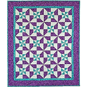 QuiltCut2 All-in-One Fabric Cutting System for Quilters - Includes Rotary Cutting Mat, Fabric Clamp, Cutting Guide, and Speed Gauge Ruler