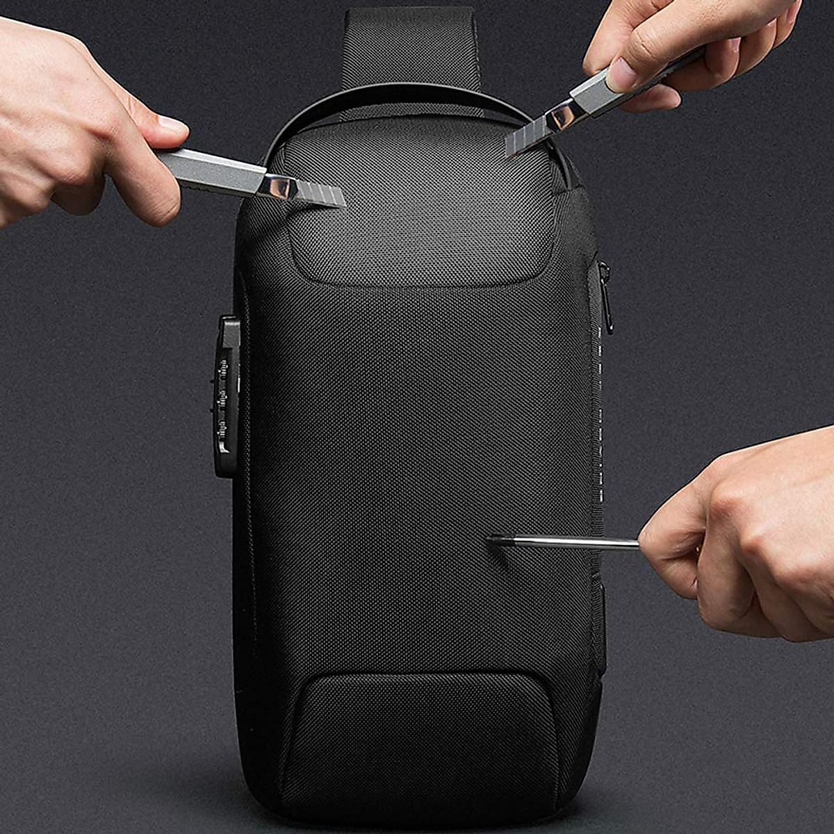 Sling Backpack for Men anti thief Sling Bag mens women USB Crossbody Shoulder Casual Daypack Rucksack Men'S Chest Bag