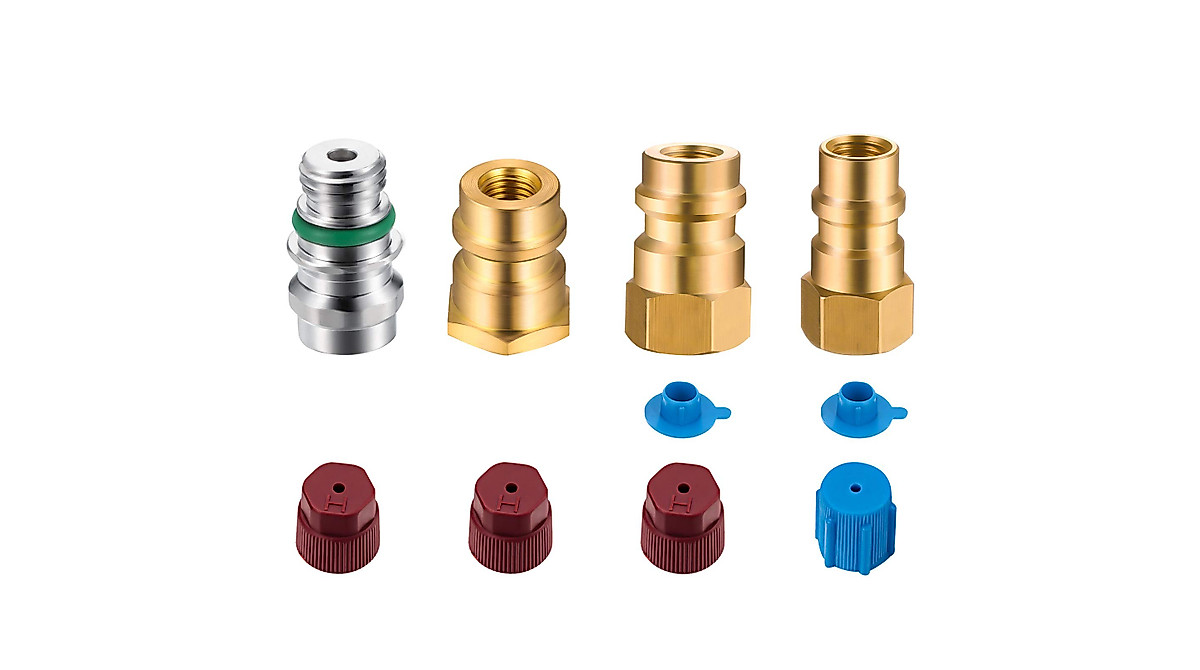 Mudder 4-Piece R-12 to R-134a Retrofit Kit for Vehicle A/C Conversion