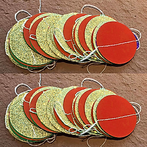 Red Gold Party Decorations/Graduation Decorations Red Gold 2024/Valentines Day Decorations Red Gold Graduation Party Decorations USC/Red Gold Birthday Paper Garlands for Christmas