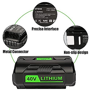 energup 40V 6500mAh Battery for Ryobi 40Volt Battery Ryobi 40V Power Tools OP4015 OP4026 OP40201 OP40261 OP4030 OP4040 OP40401 OP4050 OP4060A RY40200 RY40403 RY40204 for Ryobi 40V Lithium Battery