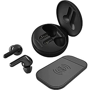 LG Tone FN5W Wireless Earphones TWS True Wireless Bluetooth Earbuds 10w Qi Mat