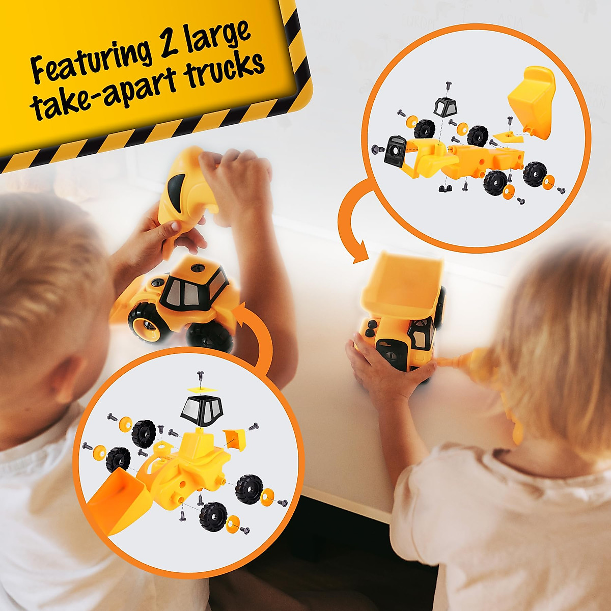 Tool Set with Electronic Toy Drill, Pretend Play for Toddlers, Construction Kits for Kids Ages 3-5 Years Old, Toddler Boy Toys (Workbench)