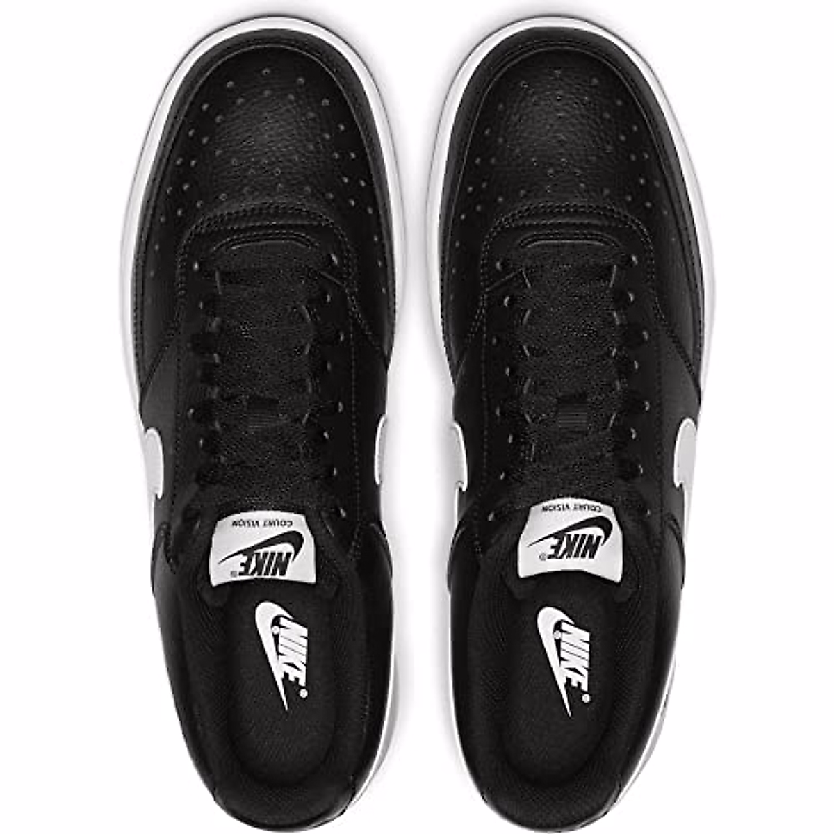 Nike Men's Court Vision Low Sneaker, Black/White-Photon Dust, 9 Regular US