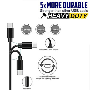 Replacement Samsung Smart tv Remote Control USB C Fast Wall Charger Cord Fit for Hyperice Mini, Sharper Image PB01 PB 01 1014502 2316081 1015183, Bob and Brad T2 C2 Q2 Mini Massage Gun Charging Cable