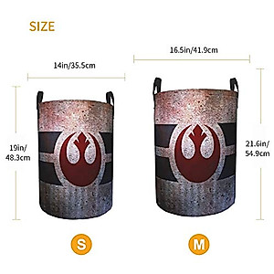 Laundry Hamper Larger Capacity Collapsible Dirty Cloth Hampers St-Ar-Wa-Rs Reb-El Alli-Ance Laundry Basket Freestanding Clothes Toy Storage Decorative Organizer In Living Room