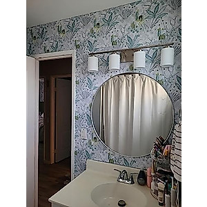 ACEMOON Floral Peel and Stick Wallpaper,118”x17.7” Vintage Flower Wallpaper, Leaf Contact Paper Wallpaper Removable Self Adhesive Wallpaper