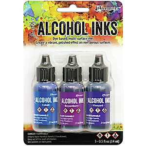 Tim Holtz - Ranger Alcohol Ink 3PKG VLT, Indigo/Violet Spectrum