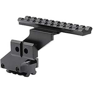 Gotical Combo of 2 | Pistol Hand Guns Picatinny Rail Mount Accessories with Tactical Mini Red Dot Sight Scope for Pistol Glock 17 19 with 20mm Mount