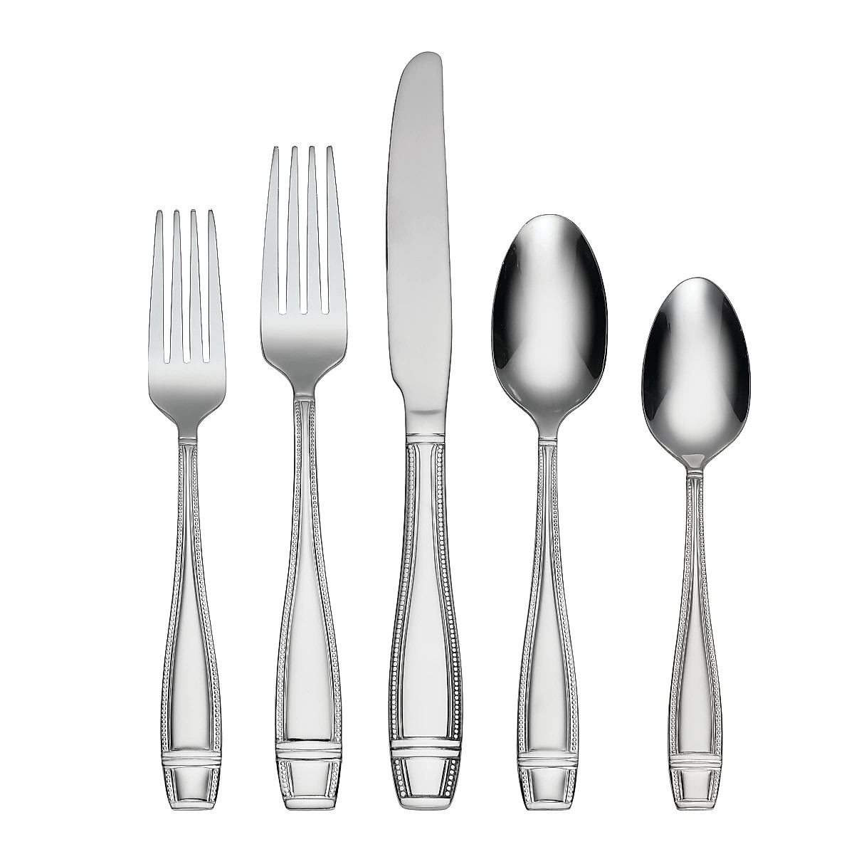 Oneida Ellis 42 Piece Everyday Flatware, Service for 8 18/0 Stainless Steel, Silverware Set
