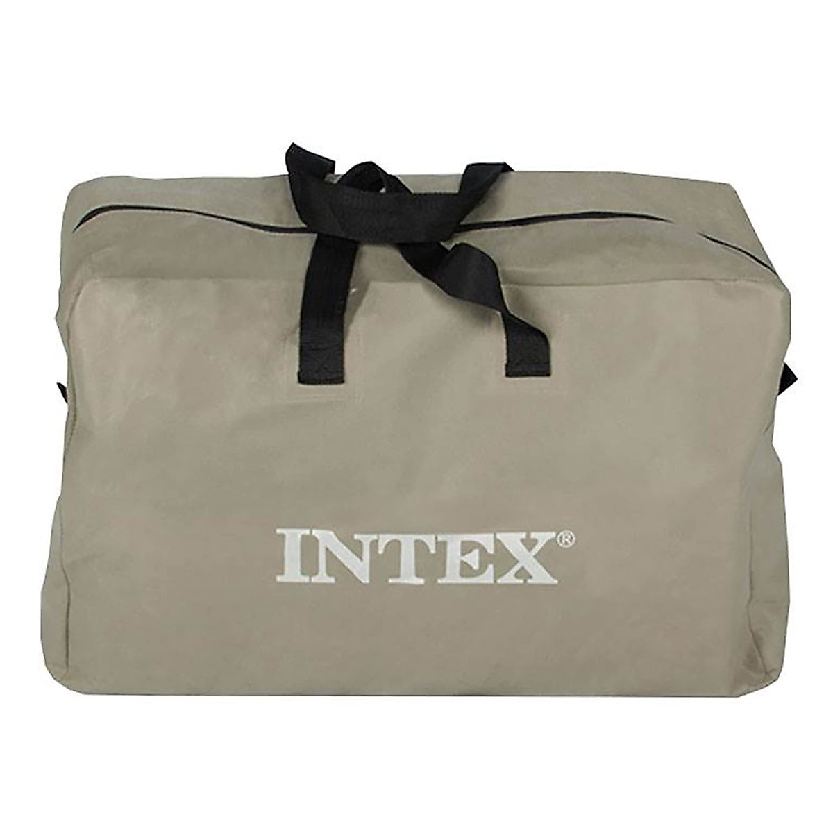 Intex Excursion 5 Person Inflatable Boat Set with 2 Aluminum Oars and Pump, Intex 12V Transom Mount Boat Trolling Motor, and Intex Motor Mount Kit