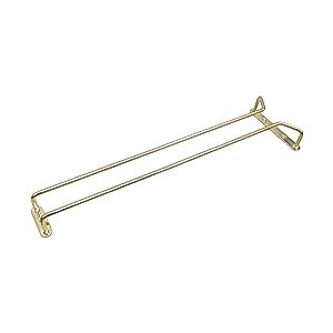 16" Wine Glass Hanger Rack w/Brass Finish, Each