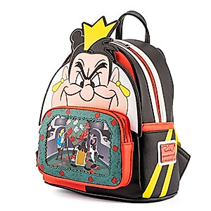 Loungefly Disney Villains Scene Series Queen of Hearts Womens Double Strap Shoulder Bag Purse