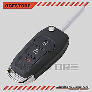 OCESTORE N5F-A08TAA Car Key Fob Keyless Control Entry Remote N5F-A08TAA 3 Button Vehicles Replacement Compatible with F150 Explorer Escape 164-R8130