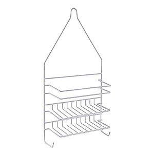 R FLORY 2 Tier Shower Rack Caddy Bathing Shelf Shower Head Hanging Rack Wall Mount Bathroom Room Saver Container …