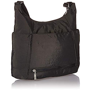 Baggallini Hobo Tote Charcoal/Fuschia