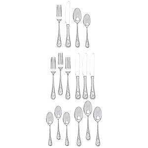 Towle Palm Breeze 16-Piece Flatware Set, Stainless Steel