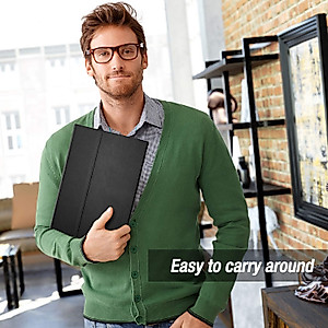 ProCase Keyboard Case for Surface Pro 7 (2019) /Pro 6 (2018) /Pro 5 (2017) /Pro 4 (2015) 12.3 Inch Tablet, Slim Lightweight Smart Cover with Magnetically Detachable Wireless Keyboard –Black