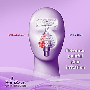 RemZzzs Nasal Cpap Mask Liners (10A-NXK) - Reduce Noisy Air Leaks and Painful Blisters - Cpap Supplies and Accessories - Compatible with Resmed and Fisher Paykel