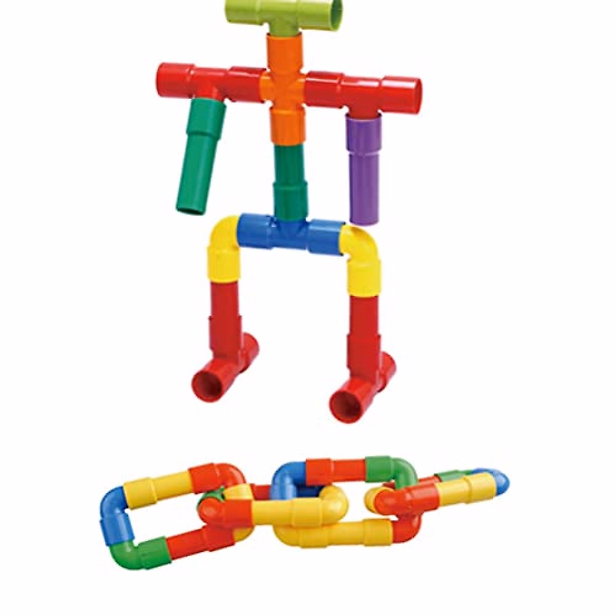 1 Set of STEM Building Blocks Toy,Tube Locks Construction Building Blocks Set Educational Pipe Tube Building Toy for Boys Girls Educational Learning Toys