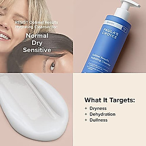 Paula's Choice RESIST Optimal Results Hydrating Cleanser, Green Tea & Chamomile, Anti-Aging Face Wash, Dry Skin, 6.4 Ounce