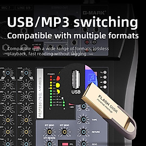 Audio Interface Mixer G-MARK MR80S USB Bluetooth Mixing Console 8 Channel 48V Phantom Power Sound Board Music Reverb For PC Stage Studio DJ Sound Controller Analog Mixer