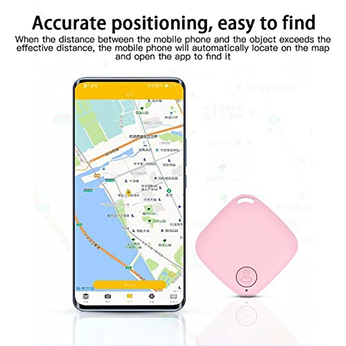 2023 New Portable Tracker, Bluetooth 5.0 Smart Anti-Lost Real Time Mini Tracking Locator, Item Finder Device for Mobile Keys Wallets Luggages Bags Kids Pets