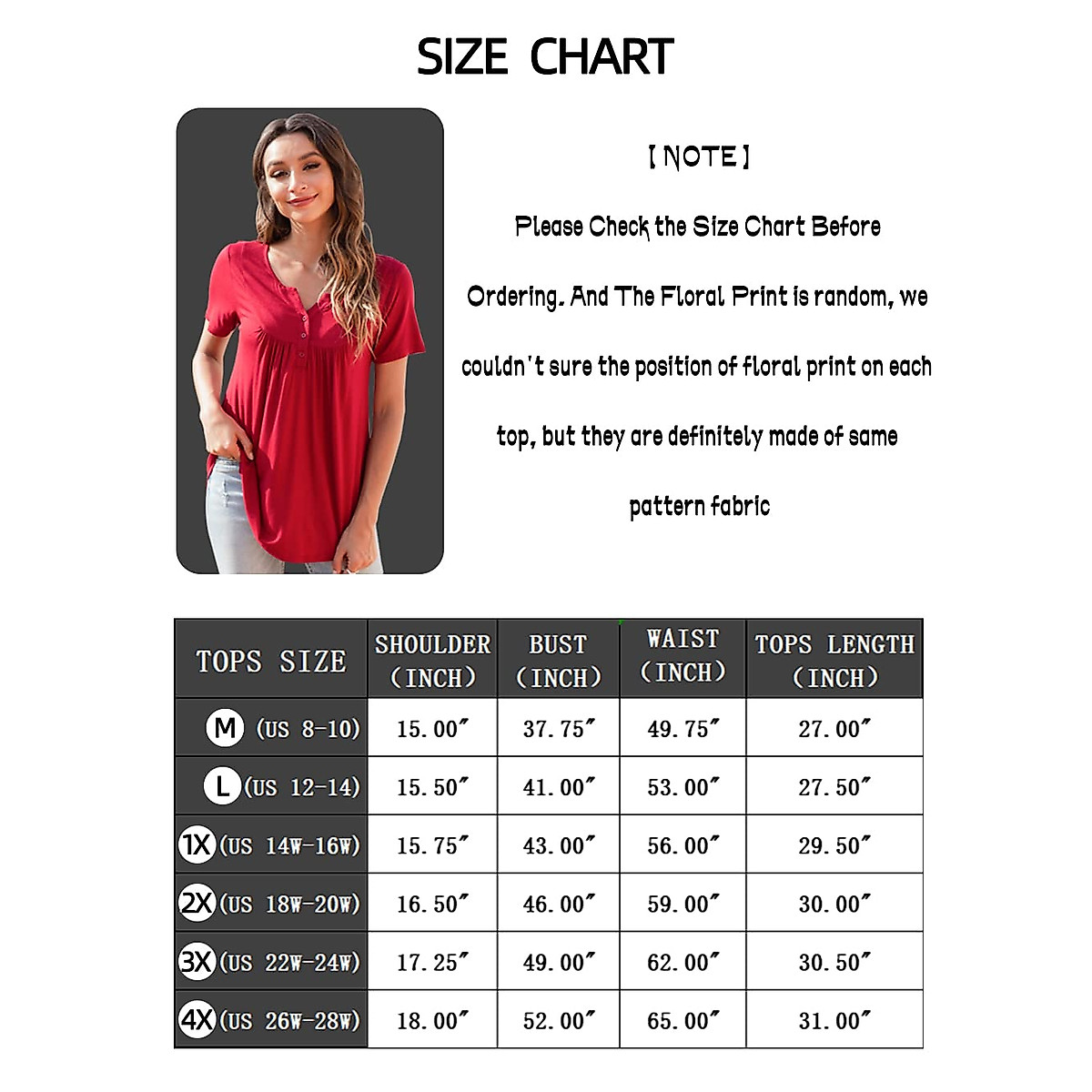 a.Jesdani Ladies Tops Long Shirts Green Blouses Tunics for Women Henley Shirt L