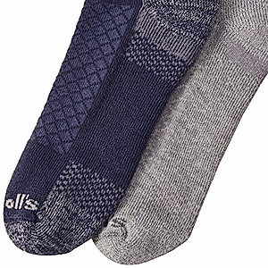 Dr. Scholl's Women's Advanced Relief Diabetic & Circulatory Knee High Socks, Denim/Grey, Shoe Size: 4-10