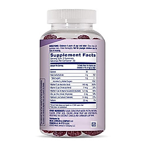 Enfakid Elderberry Daily Gummy Multivitamin: Vitamin C, D & E, Selenium & Zinc, Elderberry Flavored Immune Support Gummies for Kids, high in antioxidants, gelatin free & vegetarian, 60 count