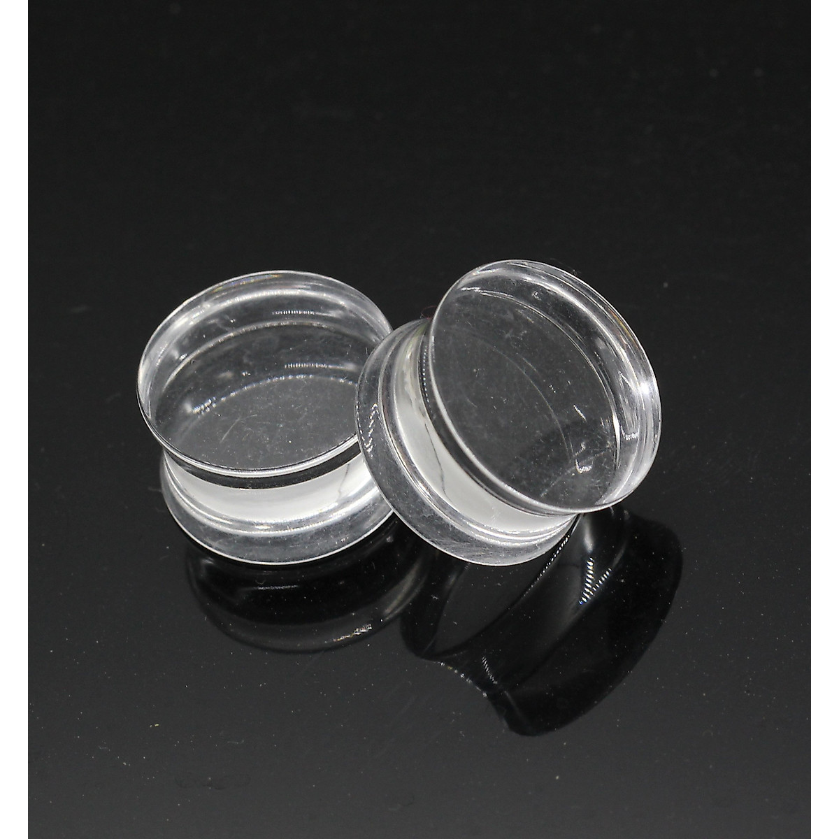 B BodyPJ Sparkles 3Pair-Mix color Acrylic Ear Plug Expanders UV Ear Gauges Piercing Jewelry (3Pair-Mix color,1"(25mm))