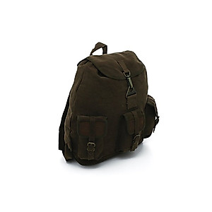 Rothco Brown Vintage Wayfarer Backpack with Leather Accents