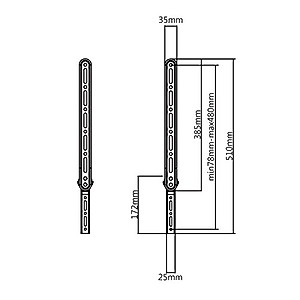 QualGear Durable Universal Sound Bar Bracket for Sound Bars Upto 15Kg/33lbs, Black (Qg-Sb-001-Blk)