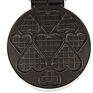 Mini Hearts Waffle Maker - Make 9 Heart Shaped Waffles or Pancakes w Electric Nonstick Waffler Iron- Unique Breakfast for Loved Ones Kids Adults, Fun Gift, Special Holiday Treat or for Summer Parties