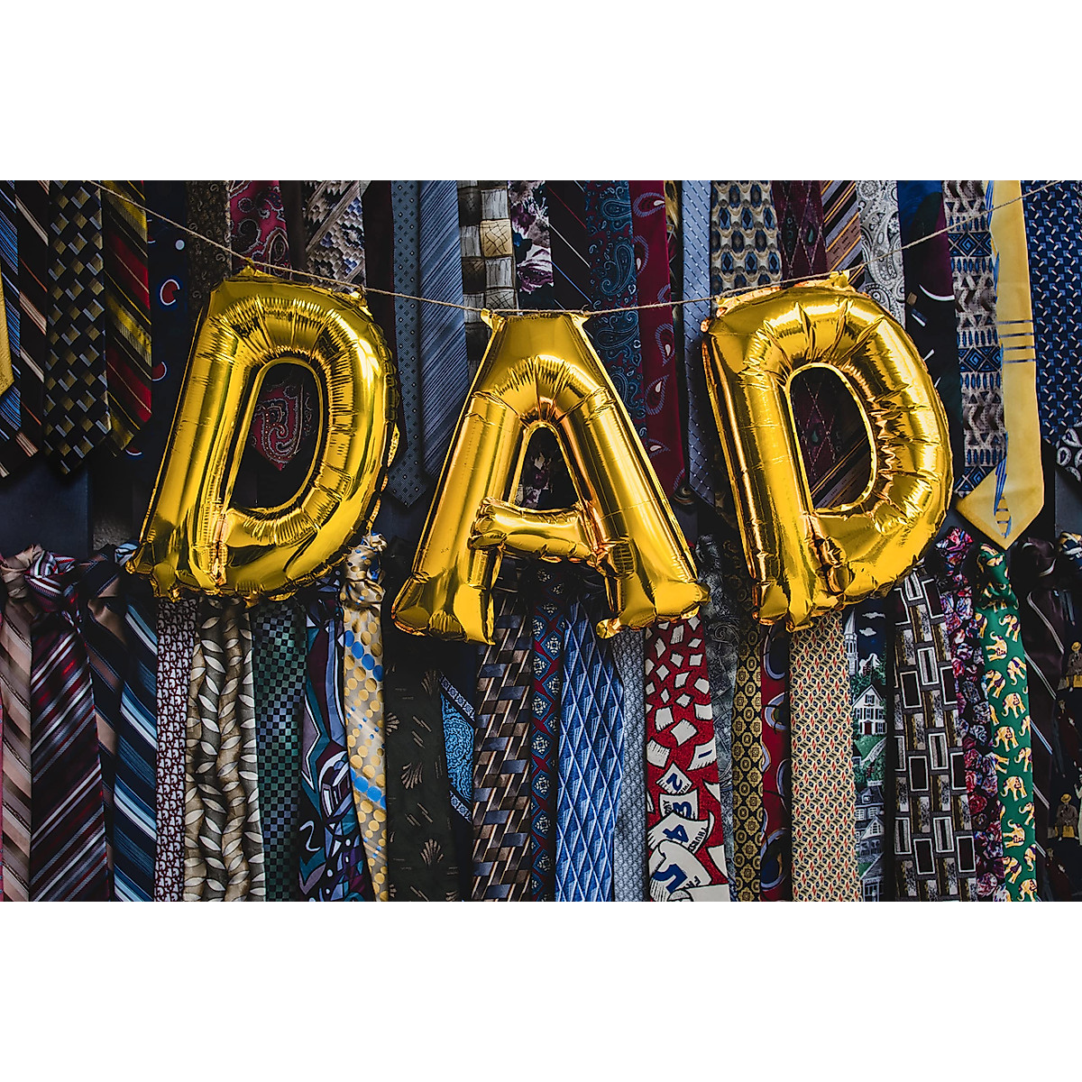 [52 PCS] 16" Foil Gold Letter Balloons 2 Sets of A-Z, Mylar Aluminum Hanging Alphabet for Graduation New Year eve Birthday Party Decorations